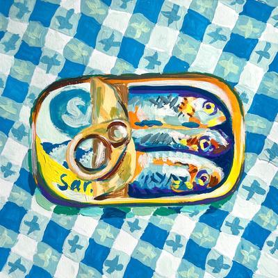 Tin of Sardines Giclee Print - Key and Sea Creative | Art.com