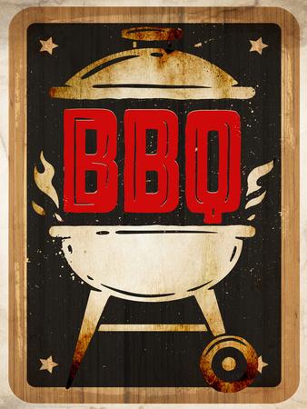 'BBQ Grill' Art Print - Kimberly Allen | Art.com