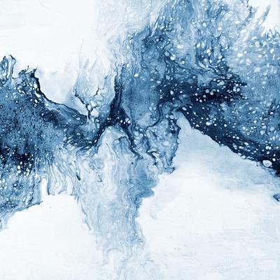 Abstract Blue Art Large Abstract Painting Print Navy Blue Print Art