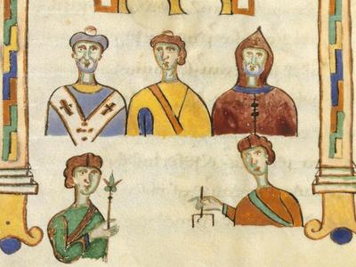 'King Astolfo' S Court, Miniature from the Codex Matritensis' Giclee ...