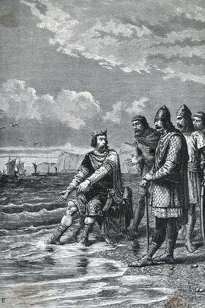 'King Canute with His Courtiers' Giclee Print | Art.com