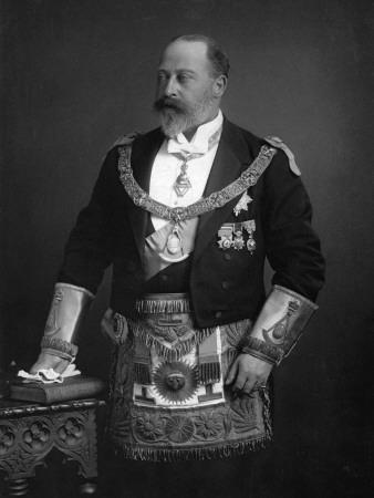 'King Edward VII Dressed in Masonic Garb, 1895' Photographic Print ...