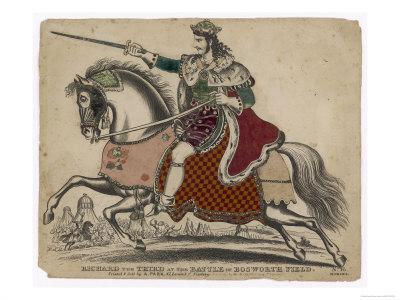 'King Richard III of England Depicted at the Fatal Battle of Bosworth ...