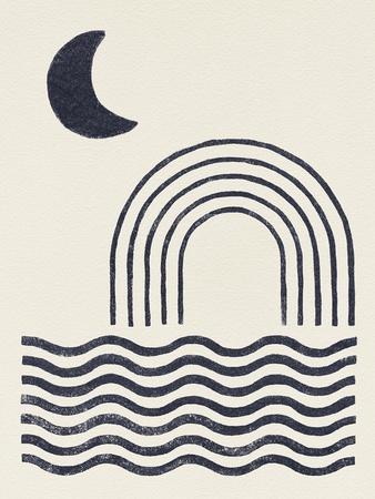 'Simple Block - Crest' Giclee Print - Kristine Hegre | Art.com