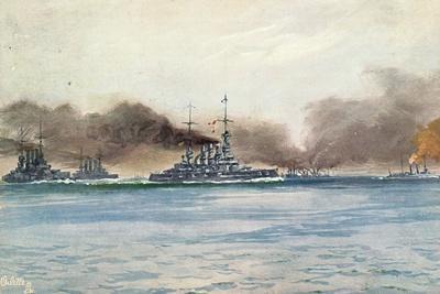 Künstler Das Linienschiff Sms Hannover, 1. Geschwader Giclee Print ...