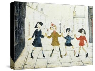 'Children Playing' Stretched Canvas Print - L.S. Lowry | Art.com