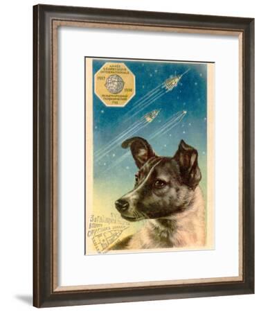 Laika the Space Dog Postcard Photographic Print by Detlev Van ...
