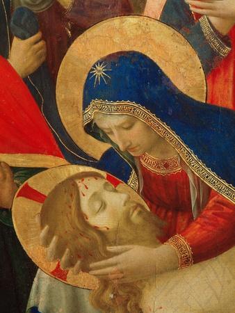 'Lamentation on the Death of Christ, Detail of the Virgin Mary ...