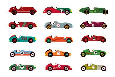 'Vintage Racing Car Vector' Art Print - Lan Sea Lim | Art.com
