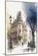 'Paris Avenue Victor Hugo Watercolor' Art Print - Lana Kristiansen ...