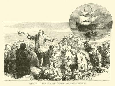 Landing of the Puritan Fathers at Massachusetts Giclee Print | Art.com
