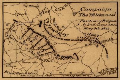 'Battle of the Wilderness - Civil War Panoramic Map' Art Print ...