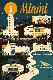 'Miami, Florida - Retro Skyline' Art Print - Lantern Press | Art.com