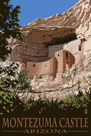 'Montezuma Castle, Arizona' Art Print - Lantern Press | Art.com