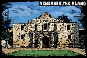 Battle of the Alamo Art: Prints, Paintings, Posters & Framed Wall ...