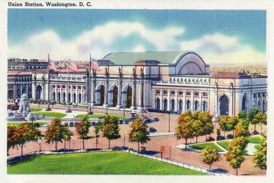 'Washington, DC, Exterior View of Union Station' Art Print - Lantern ...