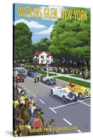 Watkins Glen State Park, New York - Grand Prix Starting Line Stretched ...