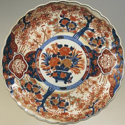 'Large Plate with Nature Patterns, Imari Porcelain, Produced in Arita ...