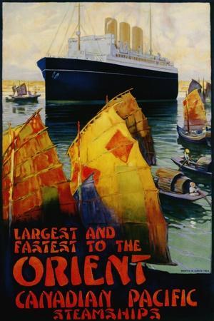 'Largest and Fastest to the Orient Poster' Giclee Print | Art.com