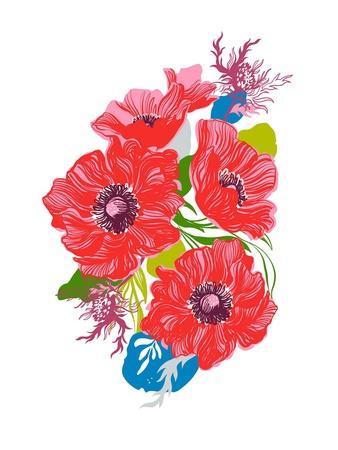 'Brilliant Poppies I' Art Print - Laura Marr | Art.com