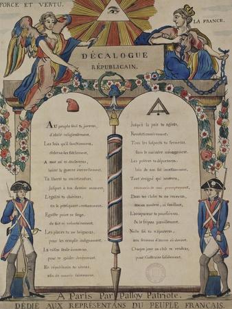 'Le décalogue républicain' Giclee Print | Art.com