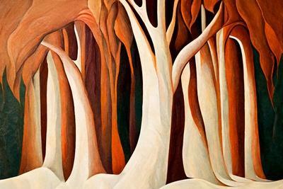 'Abstract Forest Study I' Art Print - Lea Faucher | Art.com
