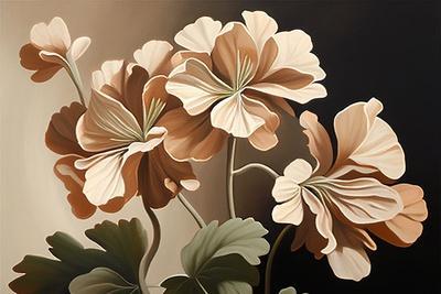 'Geranium Flowers' Art Print - Lea Faucher | Art.com