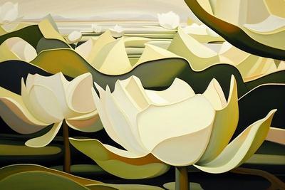 'Lotuses' Art Print - Lea Faucher | Art.com