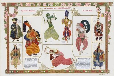Costume Design for a Ballets Russes Production of Scheherazade (Colour ...