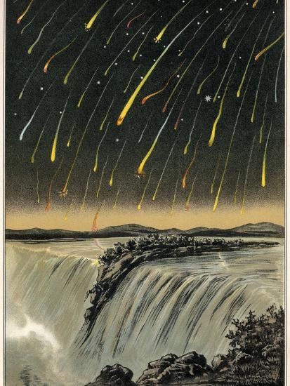 Leonid Meteor Shower of 1833, Artwork Photographic Print by Detlev Van ...