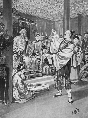 Li Po Reciting for the Emperor Giclee Print | Art.com