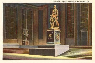 'Lincoln Statue, Ft. Wayne, Indiana' Art Print | Art.com