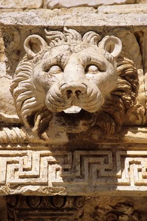 Lion's Head at the Roman Temple Site (Photo) Giclee Print | Art.com