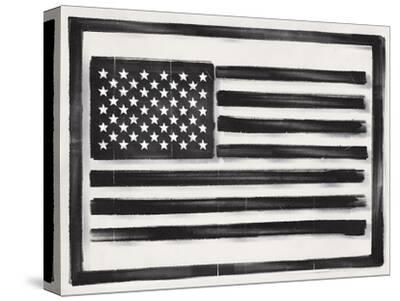 'American Nostalgia - Flag' Stretched Canvas Print - Lisa McCandless ...