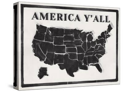 'American Nostalgia - States' Stretched Canvas Print - Lisa McCandless ...