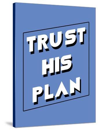 'Bright Type - Trust' Stretched Canvas Print - Lisa McCandless | Art.com