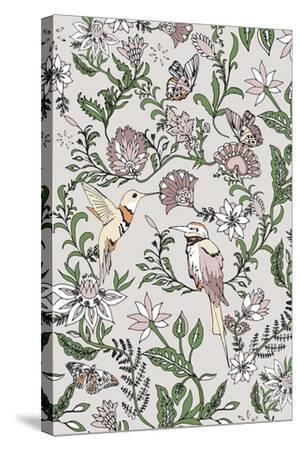 'Decorative Growth - Flight' Stretched Canvas Print - Lisa McCandless ...