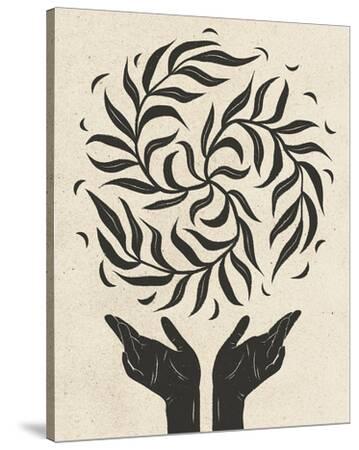 'Levitating Leaves' Stretched Canvas Print - Lisa McCandless | Art.com