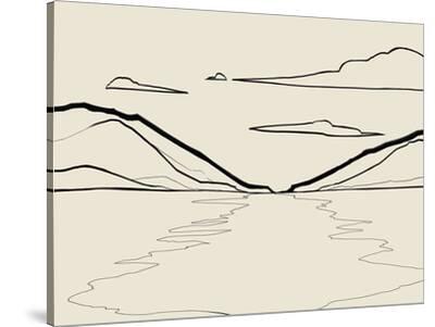 'Linear Landscapes - Outlook' Stretched Canvas Print - Lisa McCandless ...