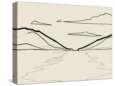 'Linear Landscapes - Outlook' Stretched Canvas Print - Lisa McCandless ...