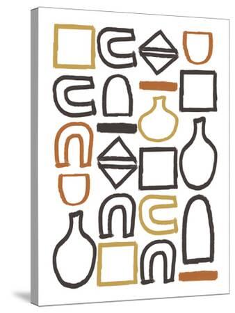 'Naive Pattern - Collection' Stretched Canvas Print - Lisa McCandless ...