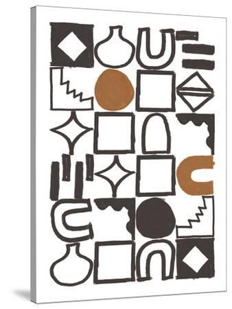 'Naive Pattern - Group' Stretched Canvas Print - Lisa McCandless | Art.com