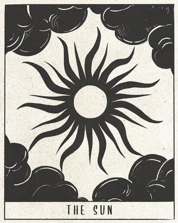 'Tarot Set - The Sun' Giclee Print - Lisa McCandless | Art.com