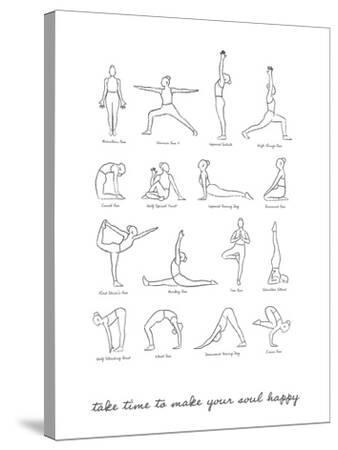 'Yoga Flow - Composition' Stretched Canvas Print - Lisa McCandless ...