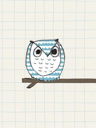 'Observant Owl' Giclee Print - Lisa Stickley | Art.com