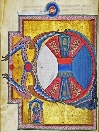'Living, Dying and Purgatory. (Vision from Liber Divinorum Operum), ca ...