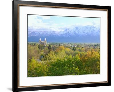 Logan City & Cache Valley at Sunset, Utah, USA Photographic Print by ...