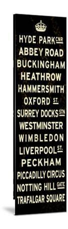 'London Crown Sign' Stretched Canvas Print | Art.com