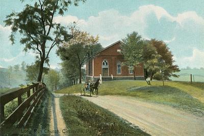 'Long Run Church, Circleville, Pennsylvania' Art Print | Art.com