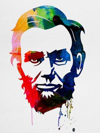 'Abraham Lincoln Watercolor' Art Print - Lora Feldman | Art.com